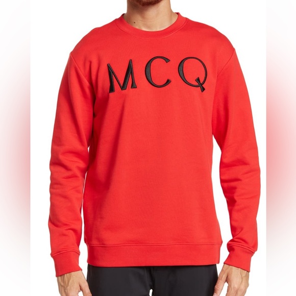 McQ by Alexander McQueen | Sweaters | Mcq Logo Pullover L | Poshmark